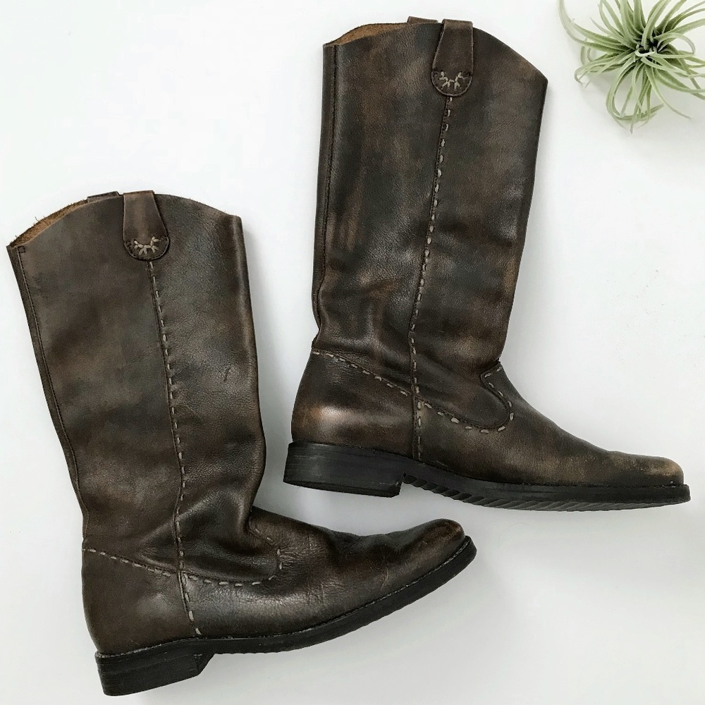 Eddie Bauer Riding Boots 7.5 - Soft Leather - Gem